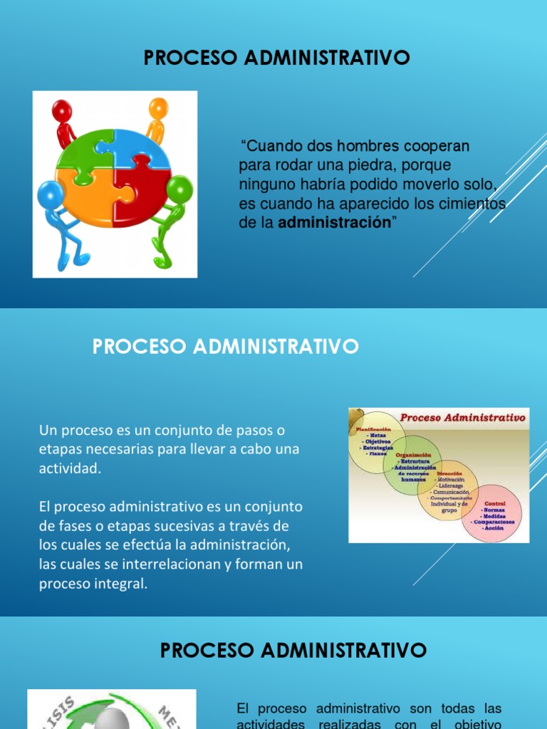 Proceso Administrativo | PDF | Planificación | Liderazgo