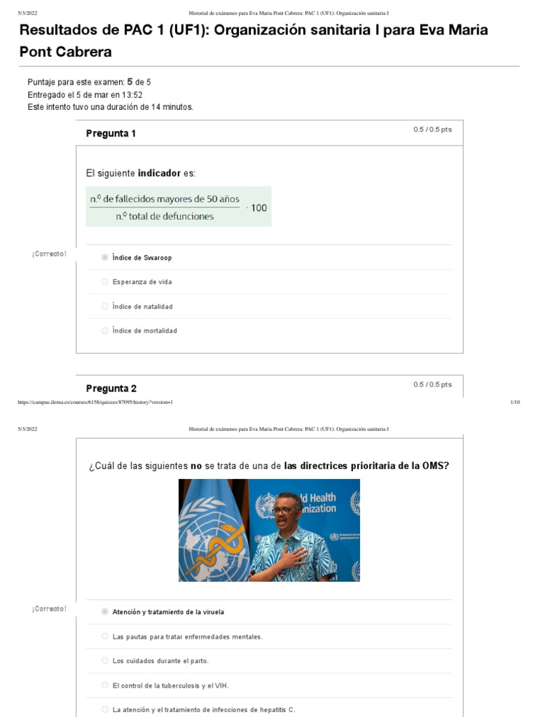 Pac 1 Uf1 M1 | PDF | Seguridad Social | Enfermedades y trastornos