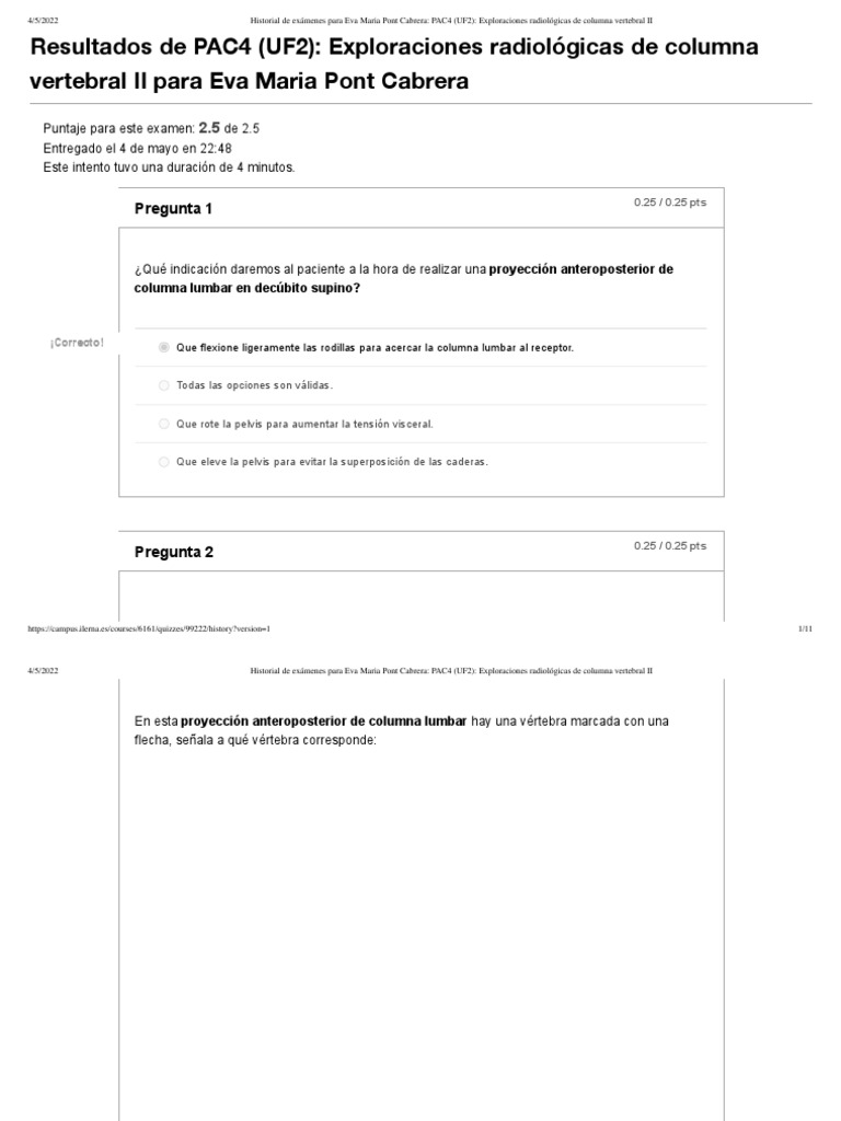 Pac 4 Uf2 M4 | PDF | La columna vertebral | Pelvis