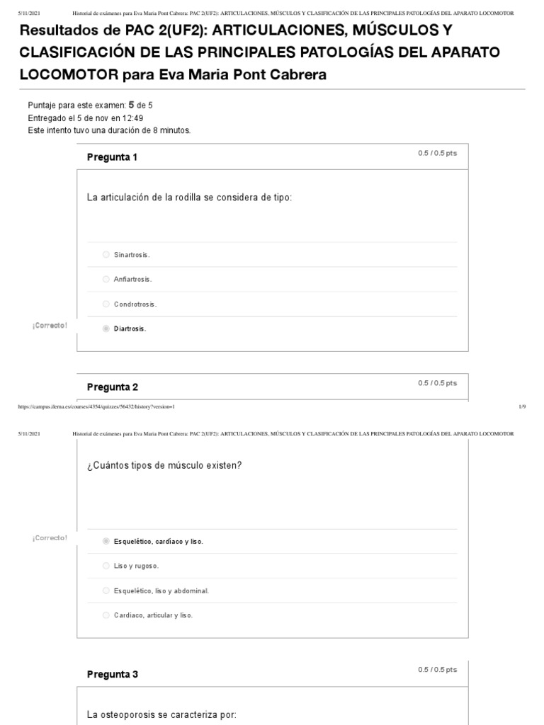 Pac 4 (Uf2) M2 | PDF | Articulación | Hueso