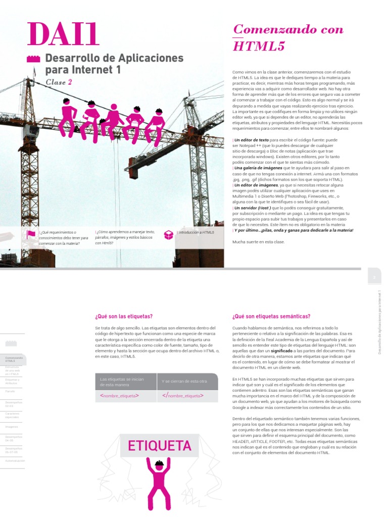 DAI1 Clase2 | PDF | HTML | Modelo de objeto de documento