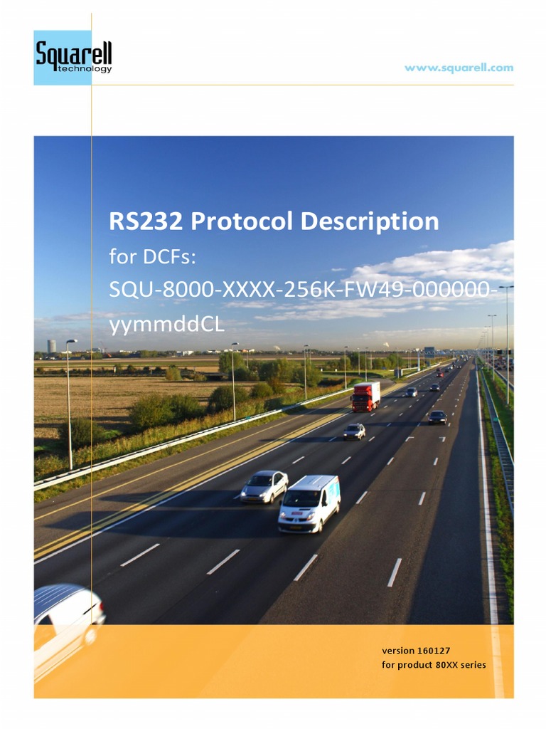 SQUARELL rs232 protocol description 160127 | PDF | Microsoft Windows ...