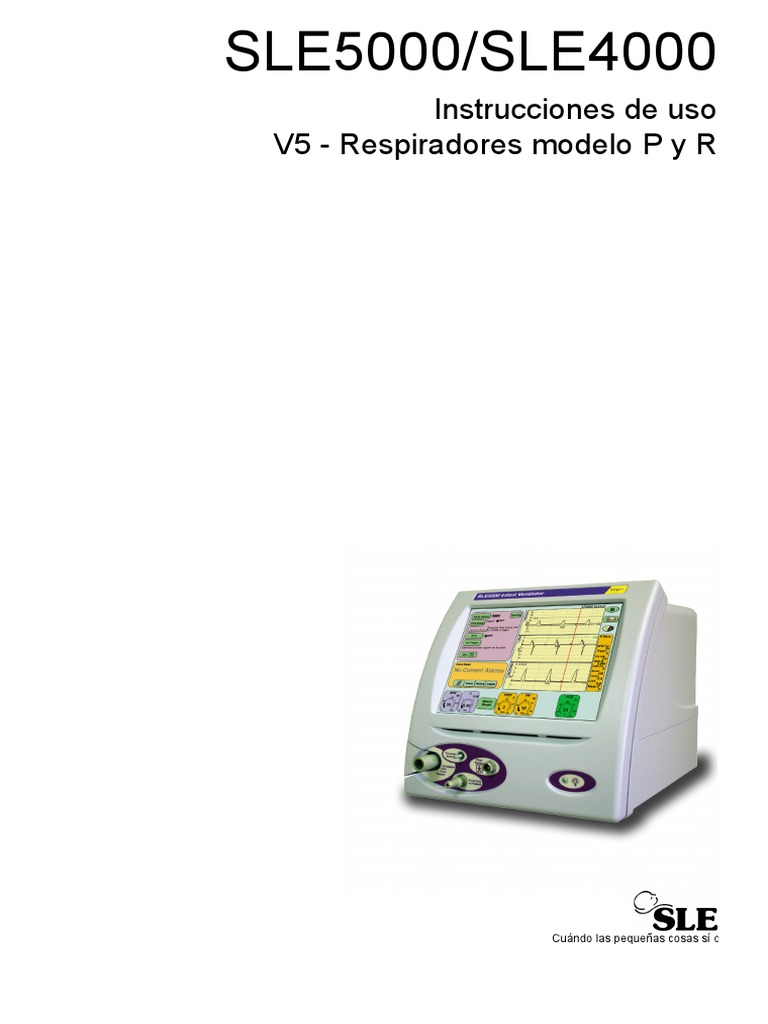 Sle5000-4000 Manual de Uso p y r | PDF | Apnea | Sistema respiratorio