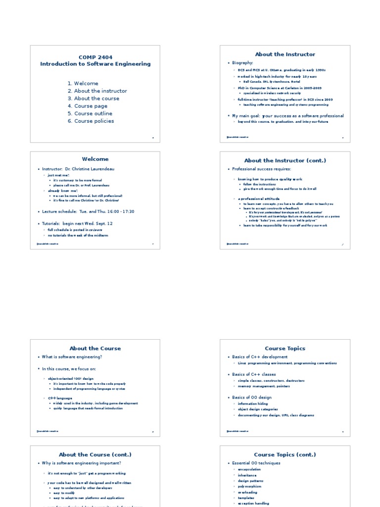 S0 Handout | Download Free PDF | C++ | Class (Computer Programming)