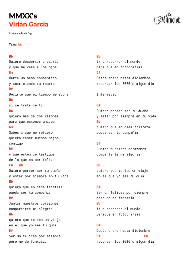 Cifra Club - Virlán García - MMXX's | PDF