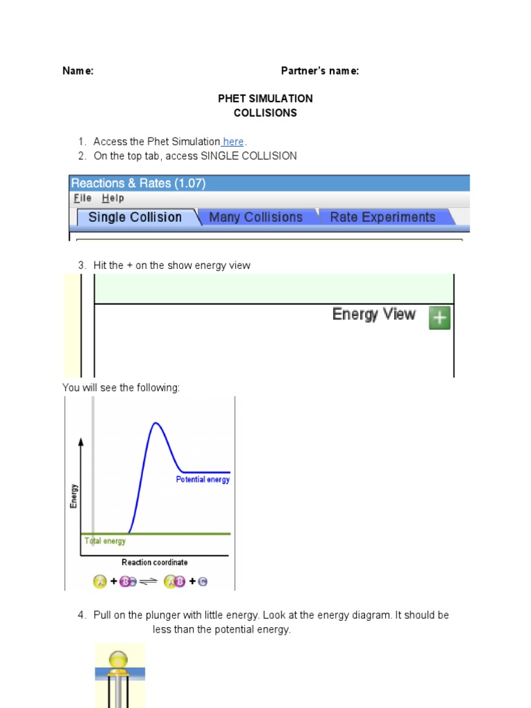PHET Rates of Reaction Sim | PDF | Chemistry | Chemical Reactions