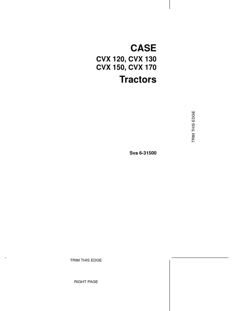 CVX 170 | PDF | Tractor | Trailer (Vehicle)