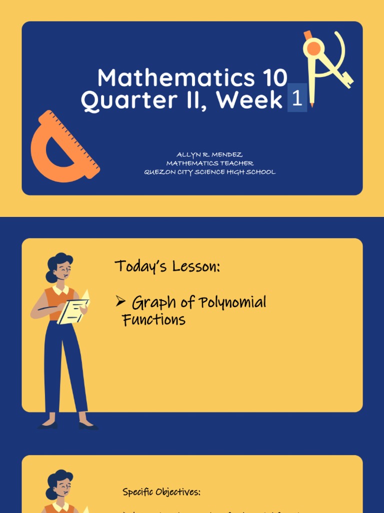 Math 10 - Quarter 2 - Week 1.3 Competency | PDF | Polynomial | Zero Of A Function