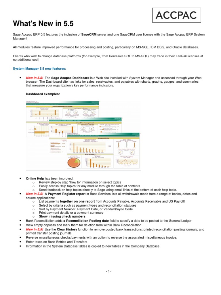 Accpac 5.5 New | PDF | Debits And Credits | Invoice