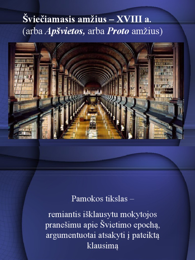 Svietimo Epocha | PDF