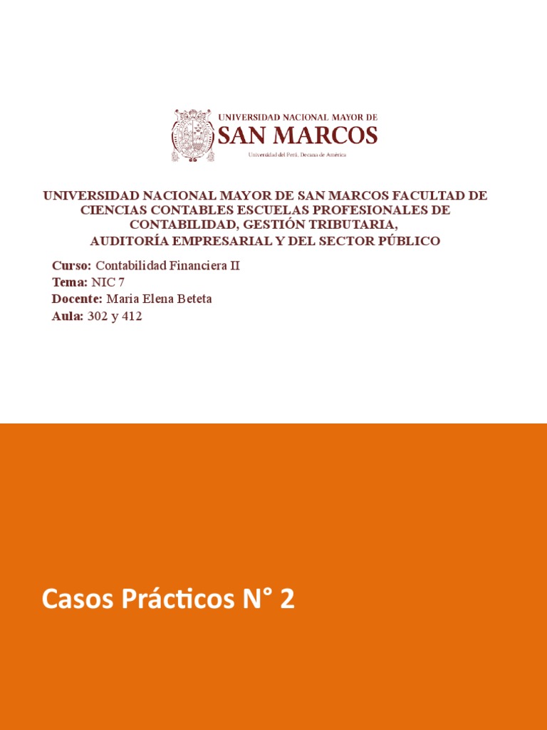 Casos Prácticos NIC 7 en Contabilidad | PDF | Finanzas y dinero