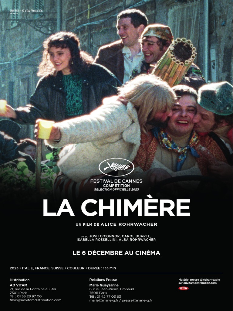 LA CHIMÈRE (Press Kit) | PDF
