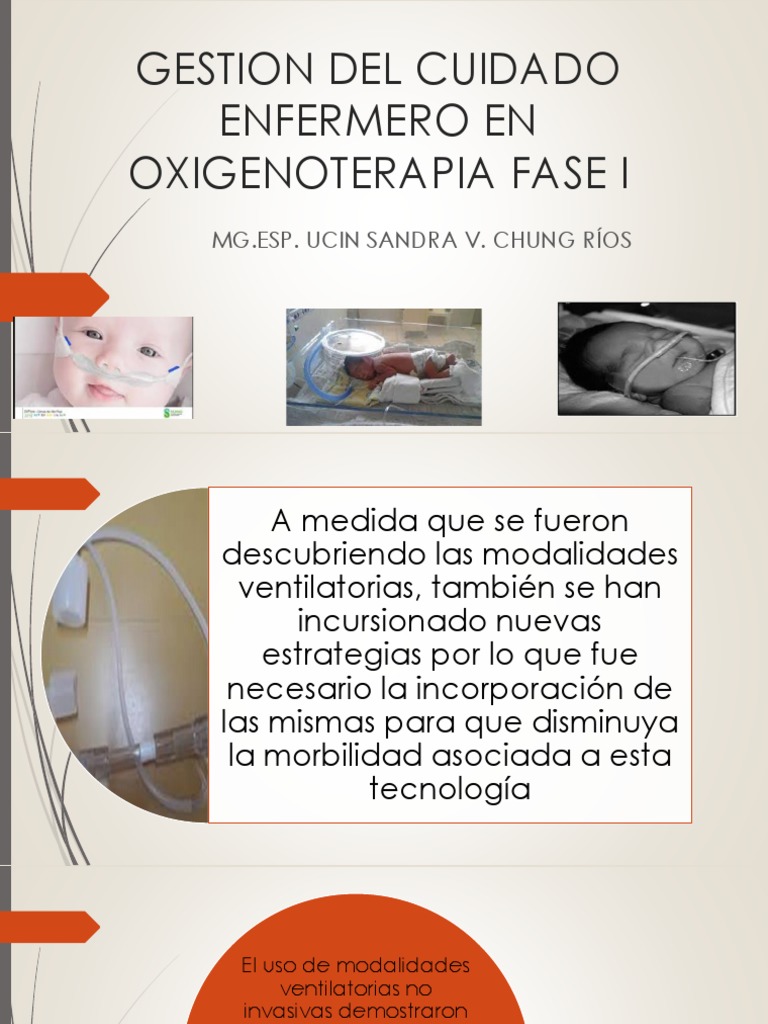 Gestion Del Cuidado Enfermero en Oxigenoterapia Fase I | PDF | Medicina ...