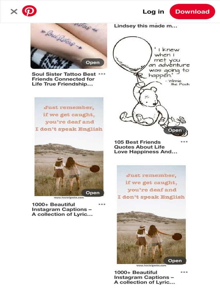 8 Bestfriend Captions For Instagram Images Matching Best Friend Tattoos ...