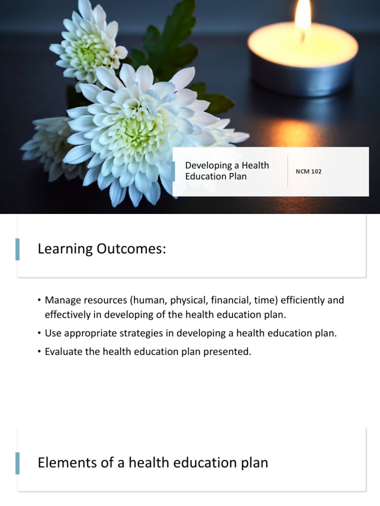 3 - Developing A Health Education Plan - Strategies and Methodologies (Autosaved) | PDF ...