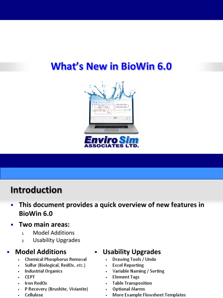 BioWin 6.0 Features Overview | PDF | Anaerobic Digestion ...