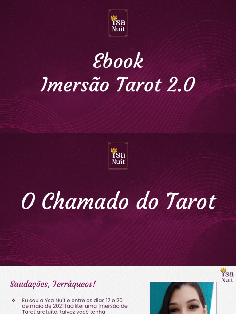 Ysa Nuit - Imersão de Tarot Ysa Nuit | PDF | Tarô | Cartas de baralho