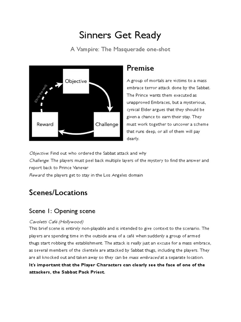 Vampire Sinners Get Ready one-shot guide | PDF