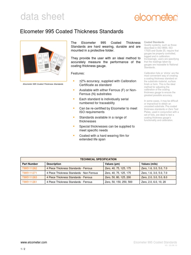 995 Data Sheet 230531 152418 | PDF | Calibration | Computing