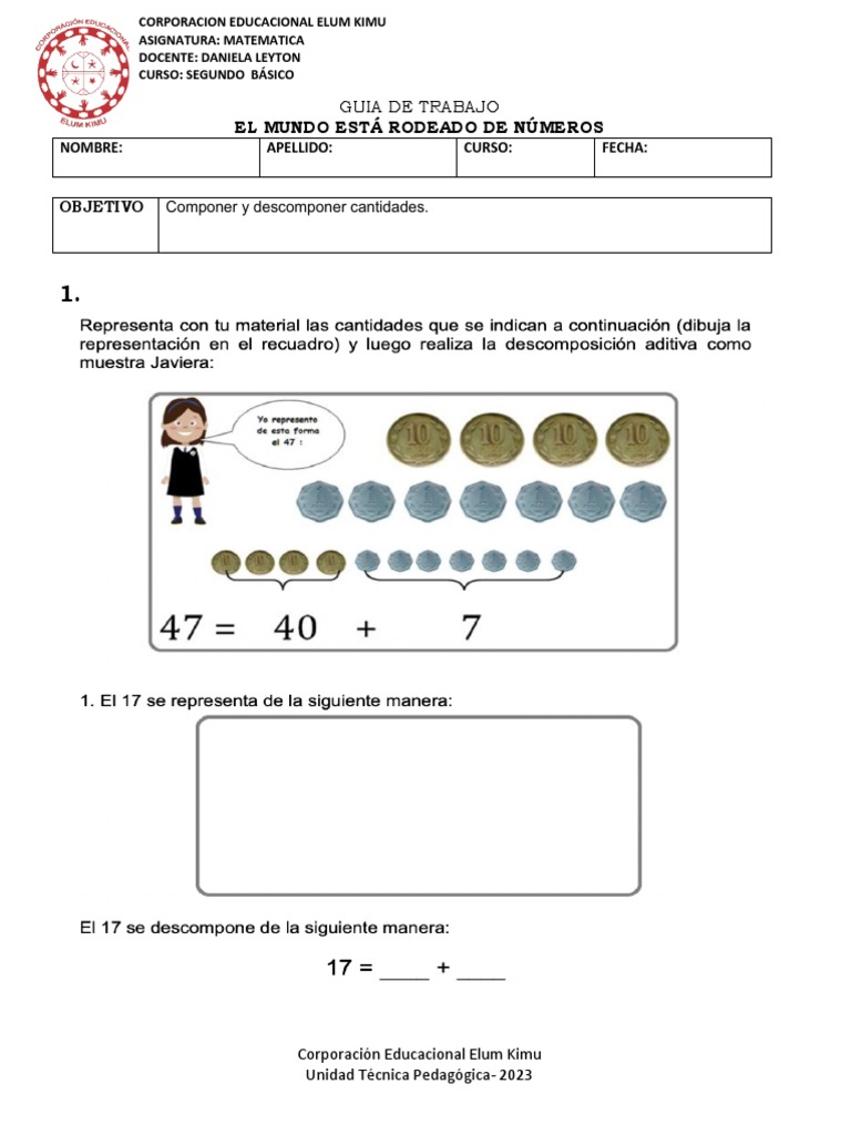Clase 03 Componer y Descomponer Cantidades | PDF