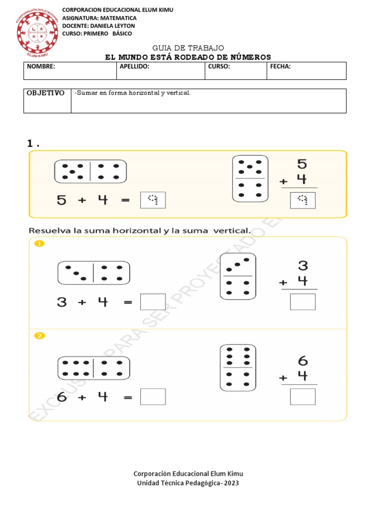 Suma Horizontal y Vertical | PDF