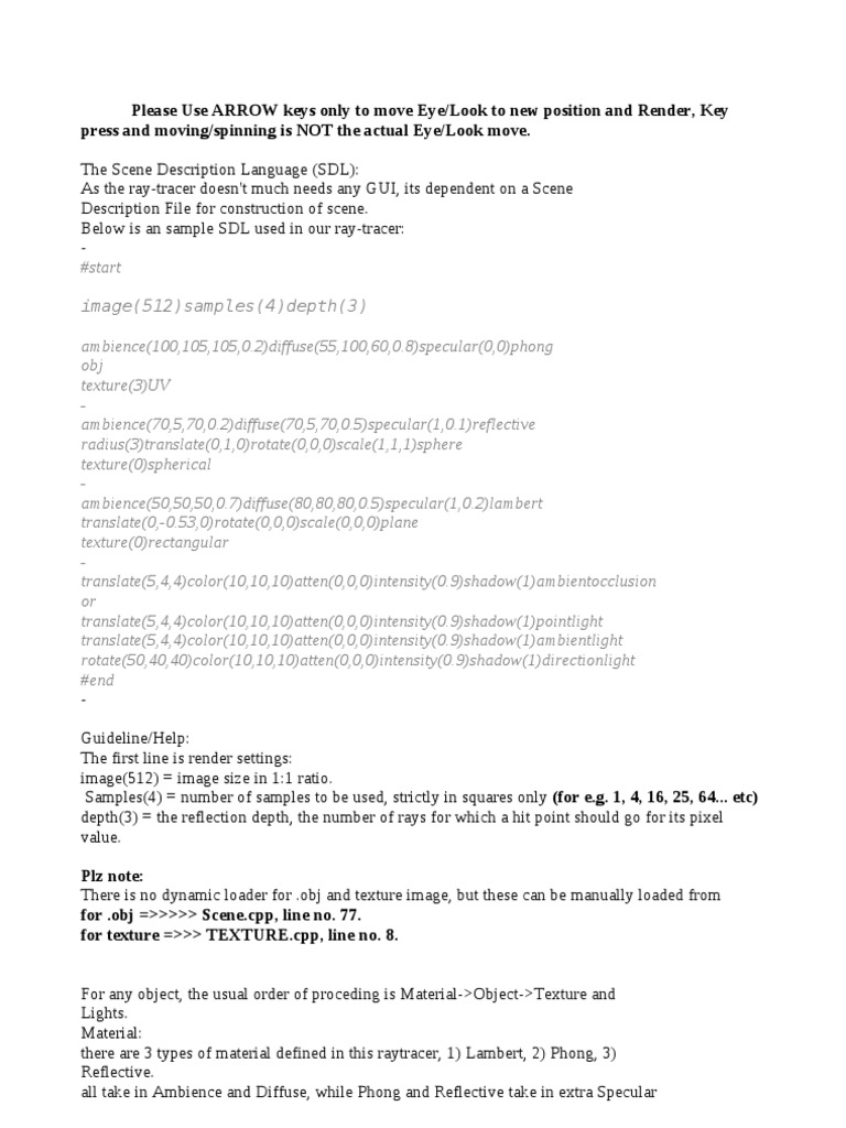 User Guide | PDF | Texture Mapping | Rendering (Computer Graphics)