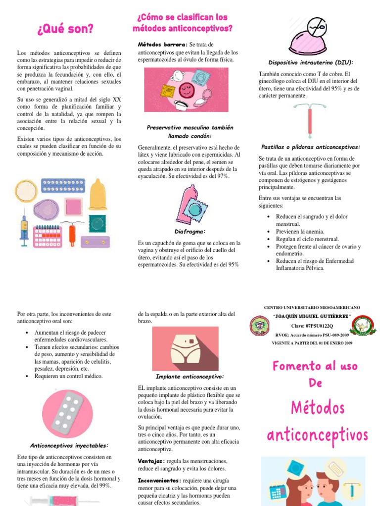 Triptico Metodos | PDF