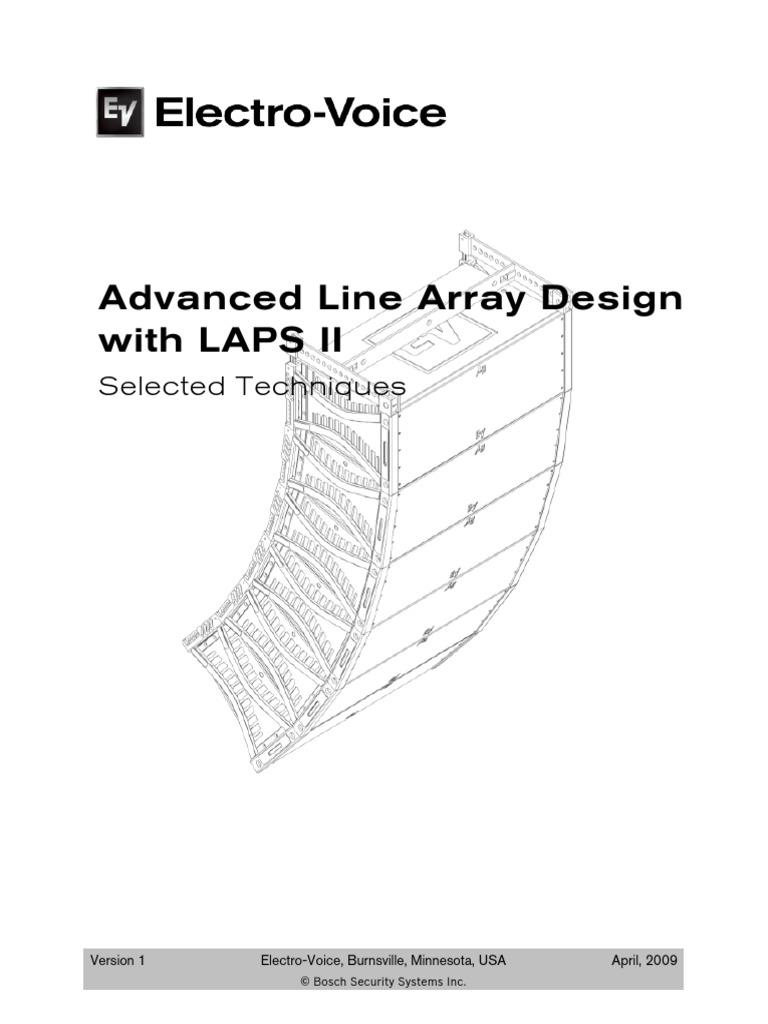 WP Advanced Line Array Design With Laps II v01 | PDF | Equalization (Audio) | Loudspeaker