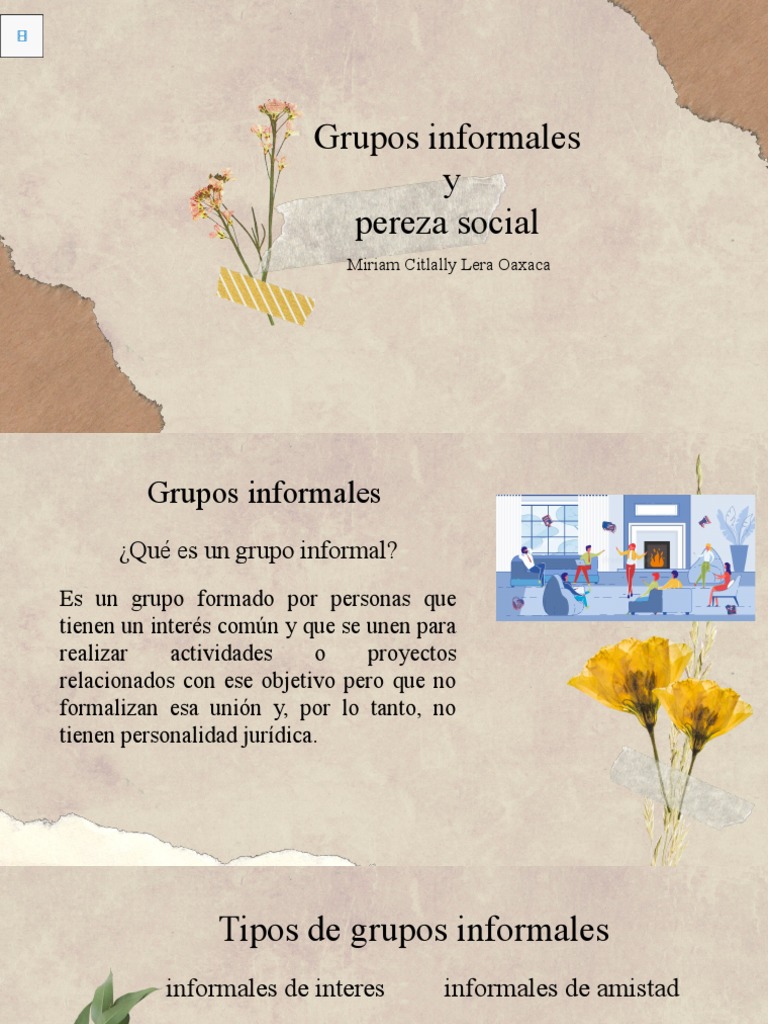 Tipos de Grupos Informales | PDF