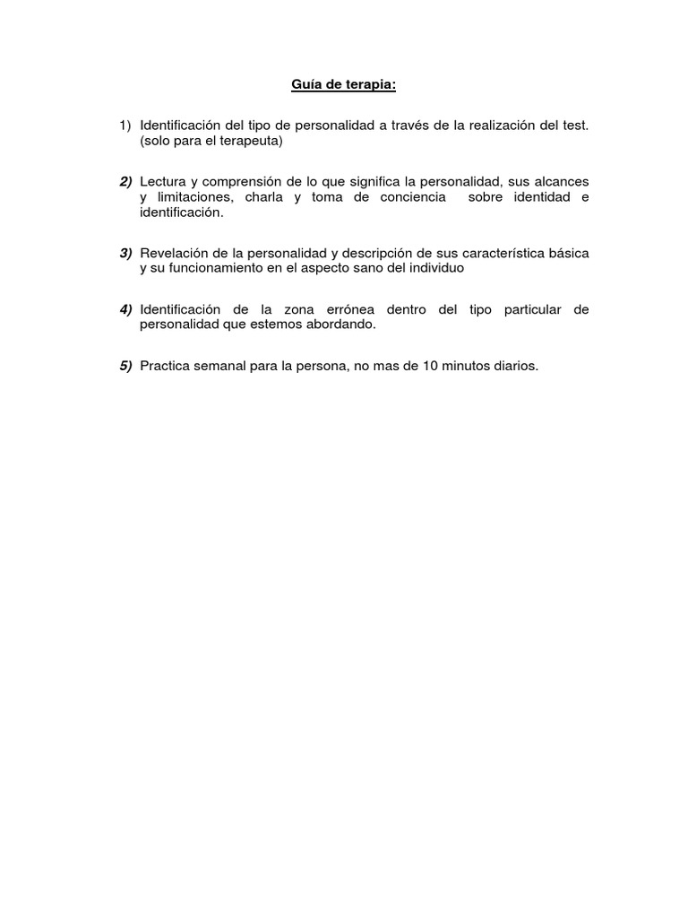 Terapia De Autoconocimiento Pdf