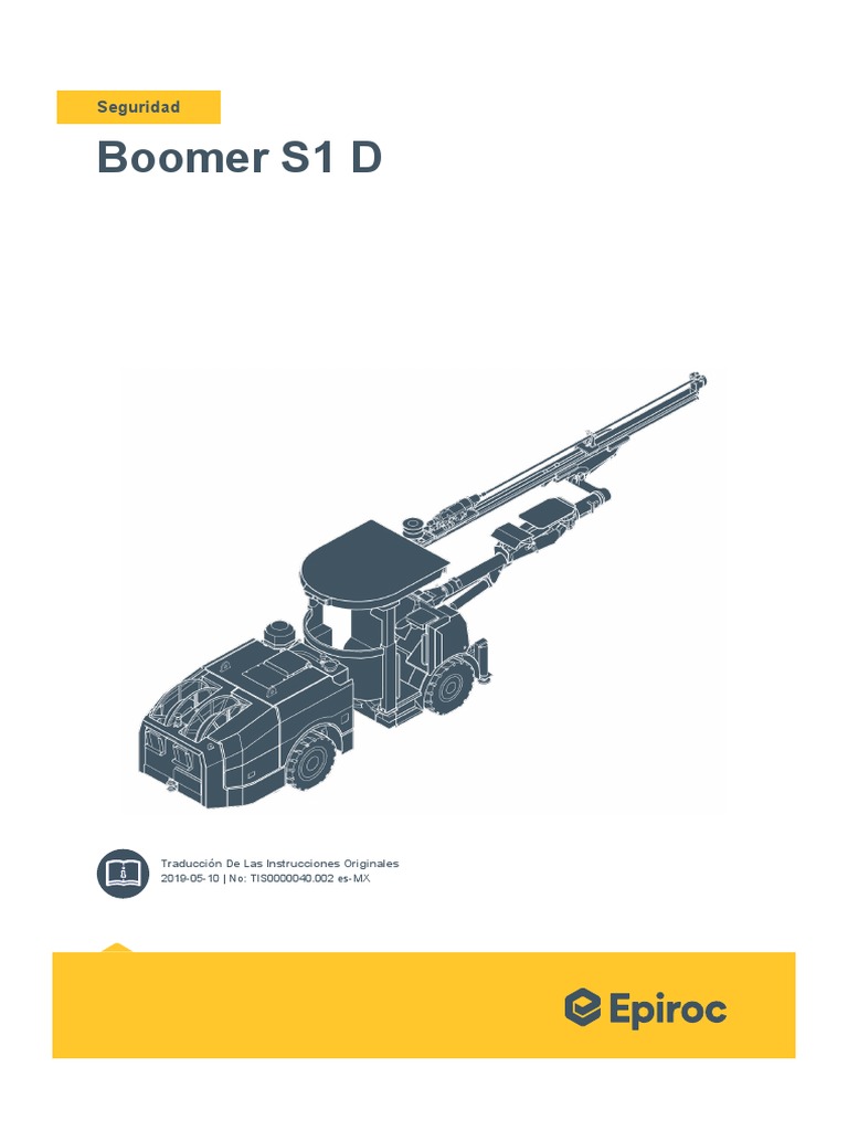 TIS0000040.002 es-MX Boomer S1 D - Safety | PDF | Hidráulica | Información