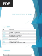 Complete HTML Tags List With Examples Free Pdf1 | PDF | Html | Html Element