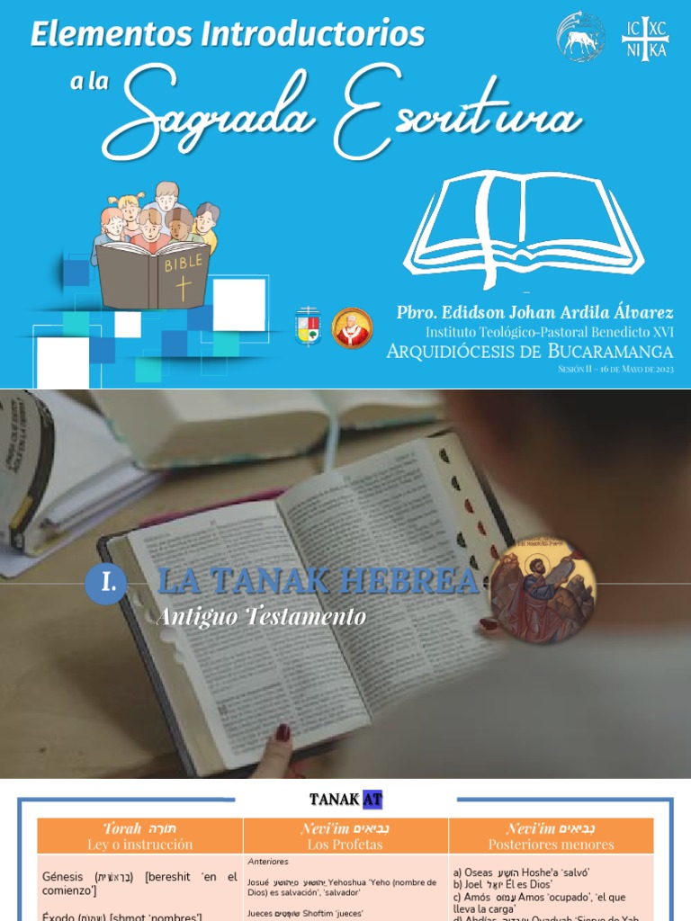Elementos Introductorios A La Sagrada Escritura - ITPBXVI | PDF | Biblia | Libros del Antiguo ...