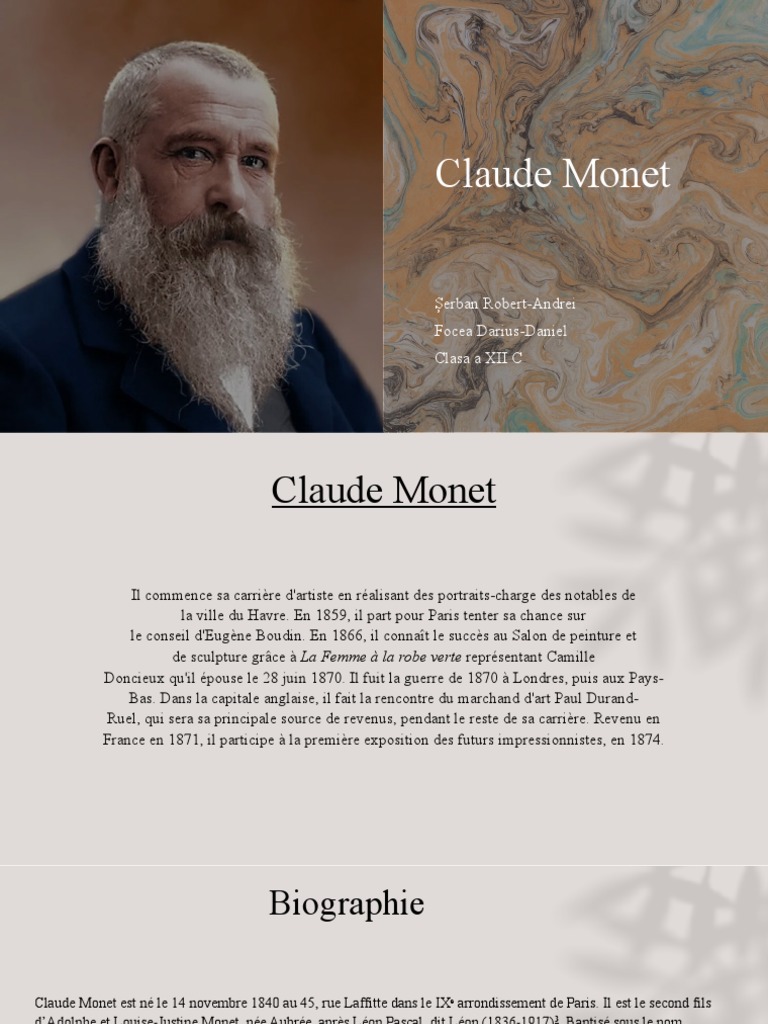 Claude Monet | PDF | Claude Monet | Peintures