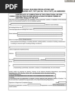SANS 10400 Form 4 Completion Certificate | PDF | Law
