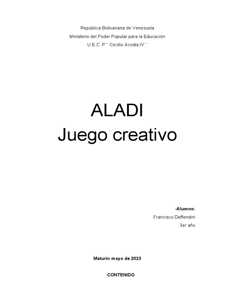 ALADI | PDF