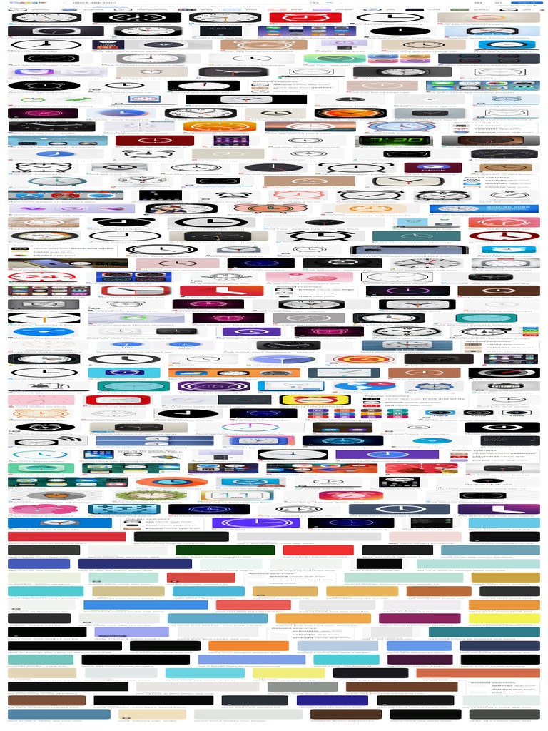 Clock App Icon - Google Search | PDF | Ios | Mobile App