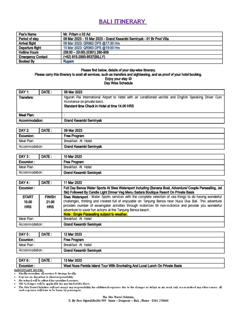 Pritam X 02 Ad 08 Mar 2023 | PDF | Bali