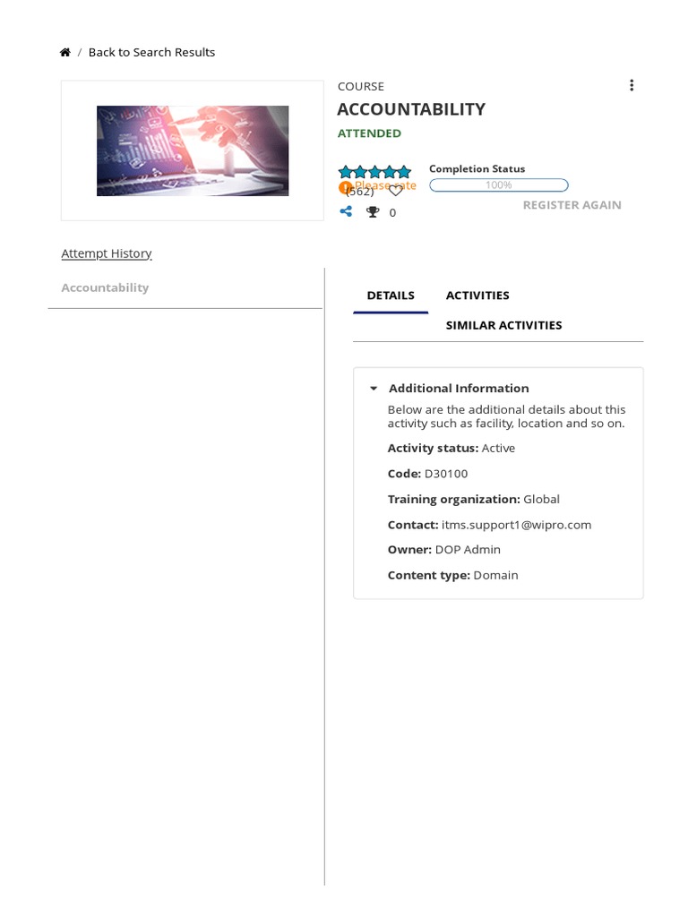 Activity Details - SumTotal | PDF