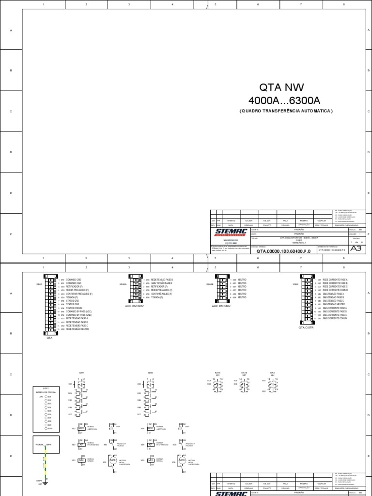 Qta NW 4000A... 6300A: (Quadro Transferência Automática) | PDF
