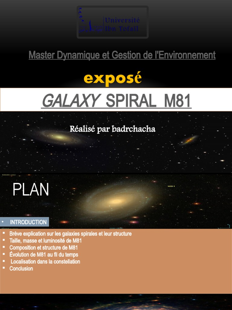 Présentation1 Chacha Badr Master 2023 | PDF | Galaxie | Voie lactée