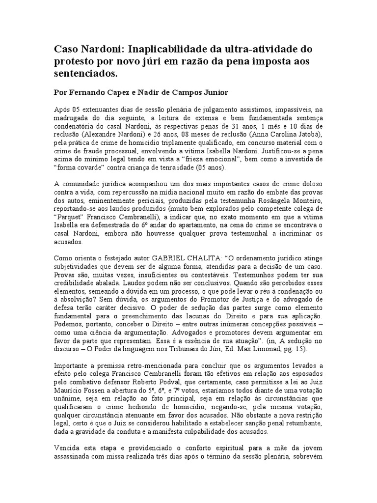Caso Nardoni | PDF Caso Nardoni | PDF