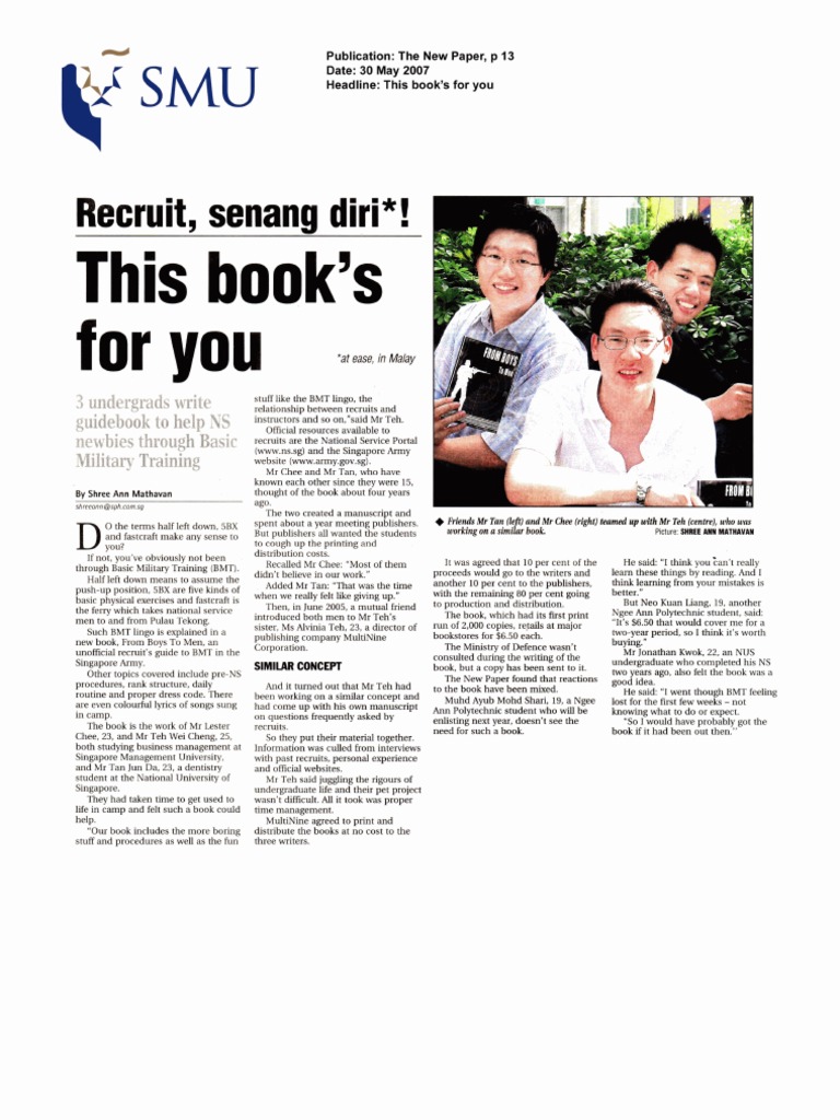 BMT Guide Book | PDF | Recruit Training | Armed Conflict