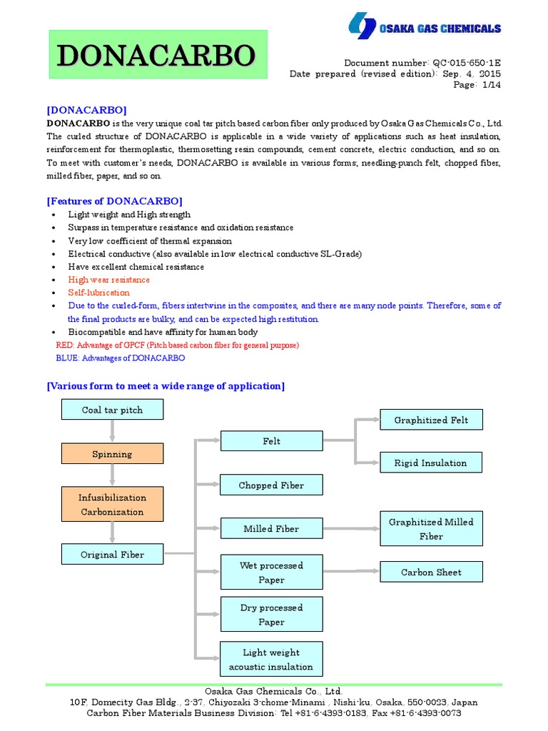 Data Sheet Carbon Tissue Donacarbo | PDF