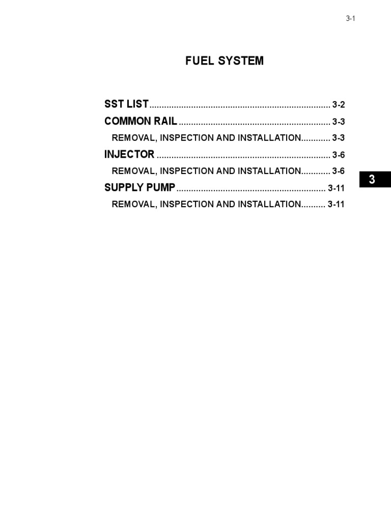 1KD Engine Fuel System Manual | PDF | Pump | Fuel Injection