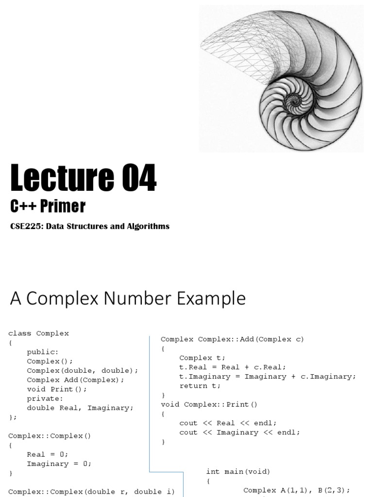 Cse 225 Lecture 4 C Part 2 Pdf Object Oriented Programming Computer Science 7385