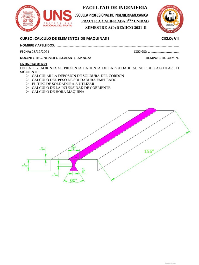 Práctica Calificada 1era Unidad | PDF