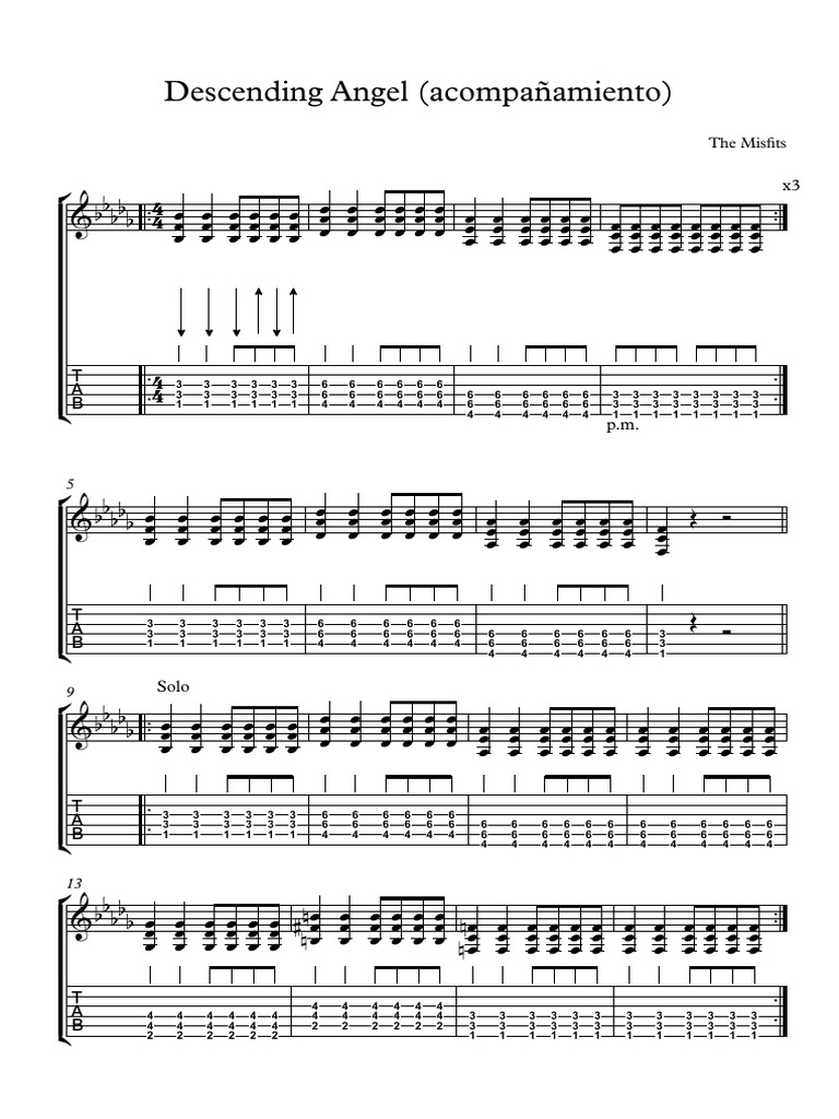 Descending Angel (Acompañamiento) - Partitura Completa | PDF