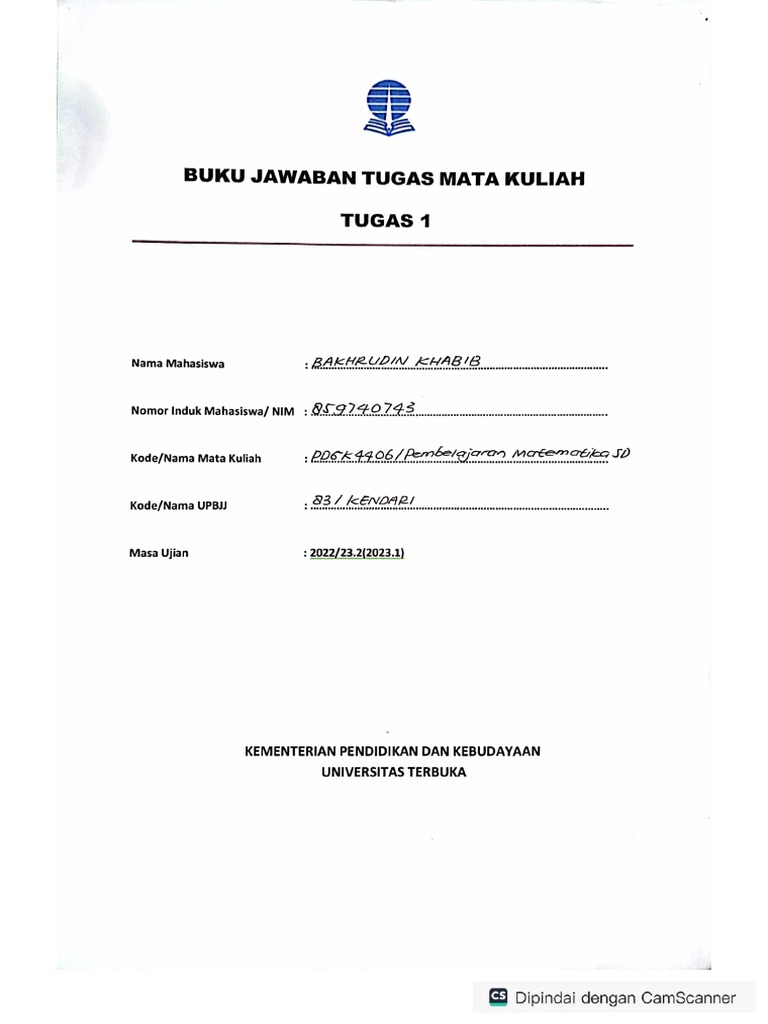 TMK 1 Pembelajaran Matematika | PDF
