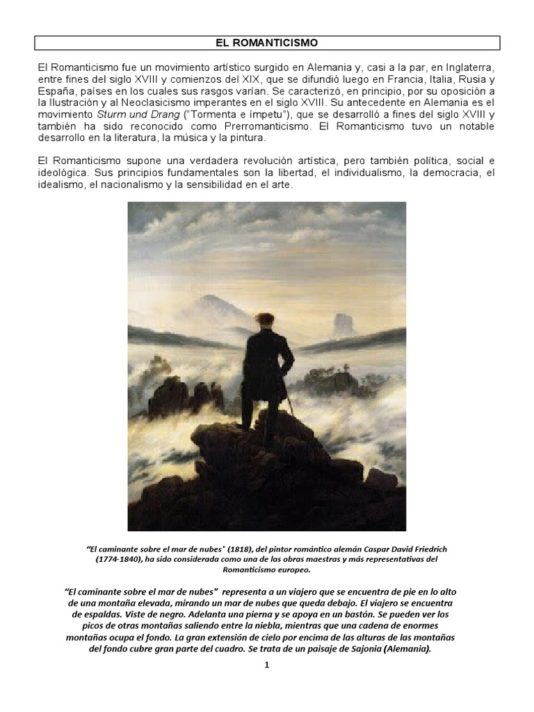 Semana 10-A, ROMANTICISMO - Teoría y Ejercicios | PDF | Romanticismo